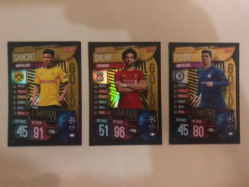 Match Attax 2019/2020 Gold limited edition cards, Hobbies & Toys, Toys ...