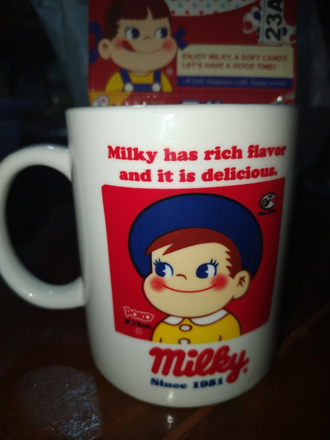 Milky peko poko mug, Hobbies & Toys, Memorabilia & Collectibles, J-Pop ...