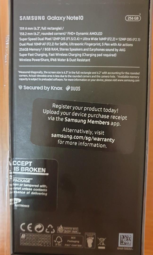 New Samsung Galacy Note 10 - 8GB/256GB, Mobile Phones & Gadgets, Mobile ...