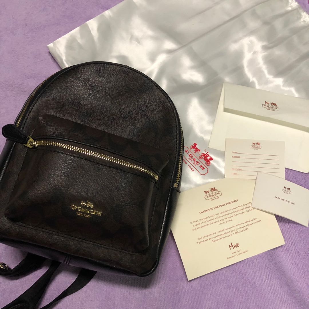 Original Coach Charlie Mini Backpack, Women's Fashion, Bags & Wallets ...