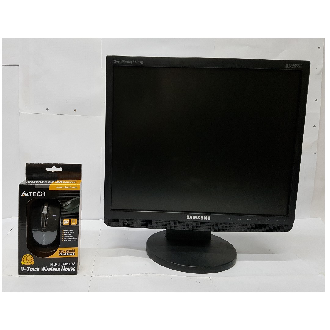 Samsung SyncMaster Magic CX743B 17-inch LCD Monitor with A4TECH G3-200N ...