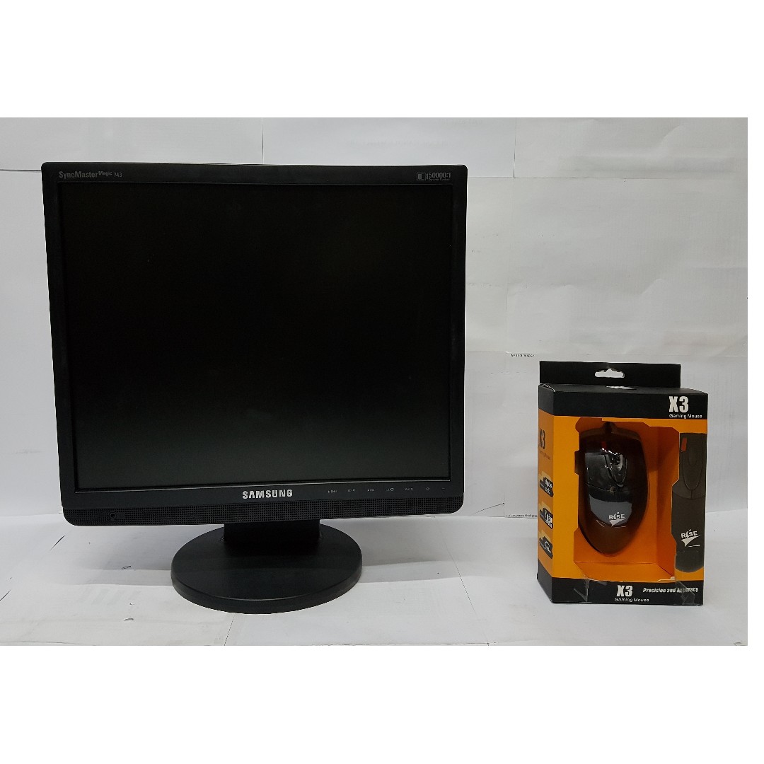 Samsung SyncMaster Magic CX743B 17-inch LCD Monitor with Rise X3 PS/2 ...