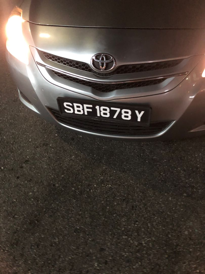 SBF1878Y Car plate, Car Accessories, Car Plates on Carousell