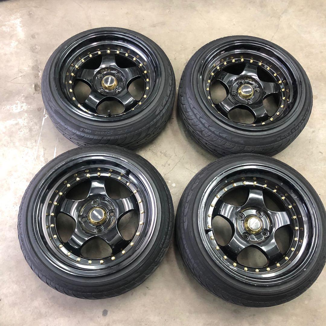 Sport Rim Work S1 15x8jj tayar 165/50/15, Auto Accessories on Carousell