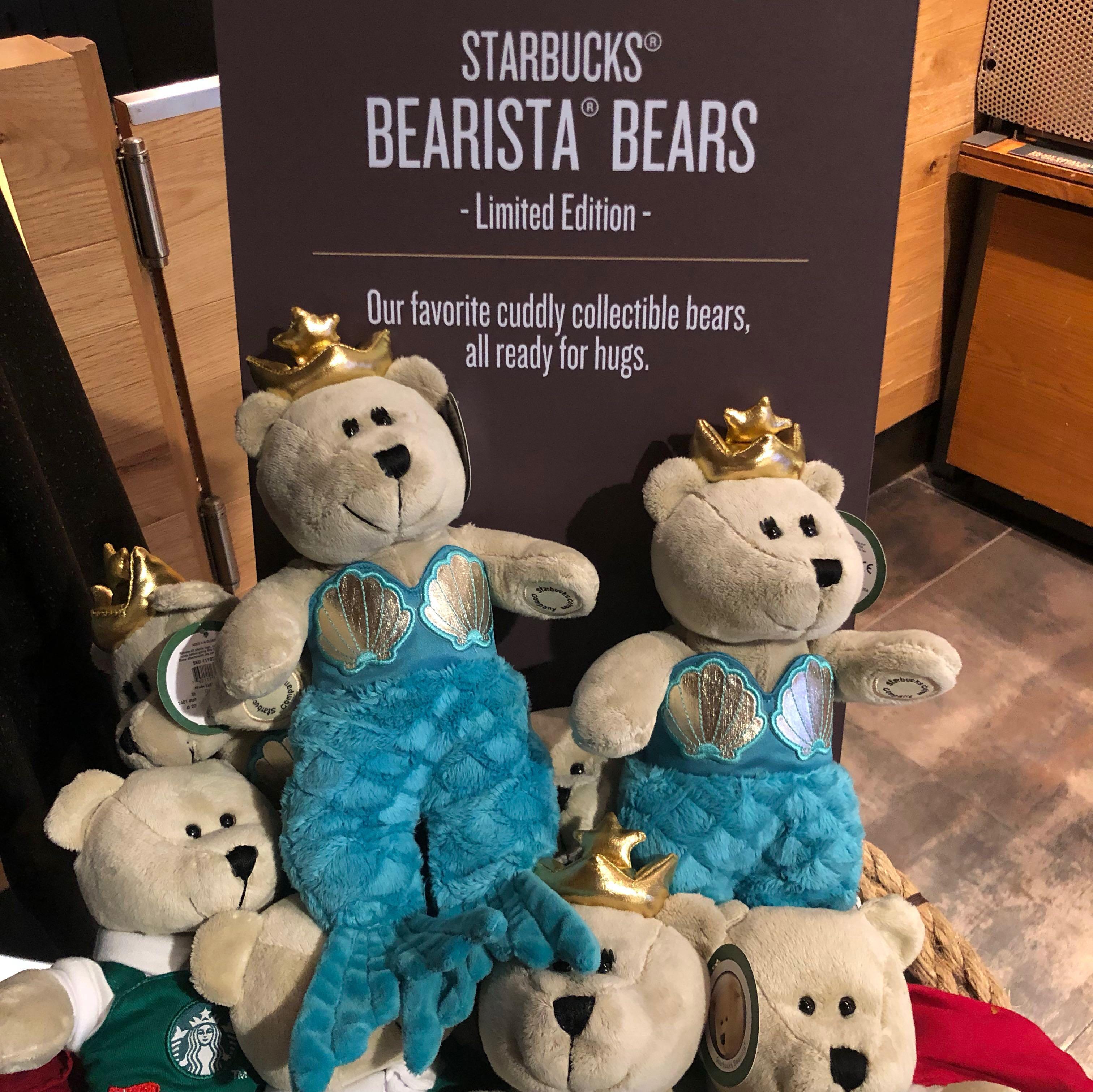 Starbucks Plush Siren Bearista • Mermaid Bear with two tails #MRTYishun #MRTRaffles, Hobbies ...