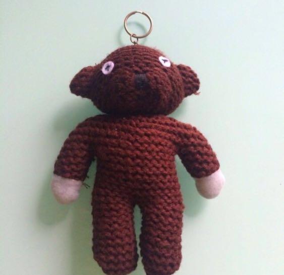 Teddy Bear keychain (Mr Bean), Hobbies & Toys, Toys & Games on Carousell