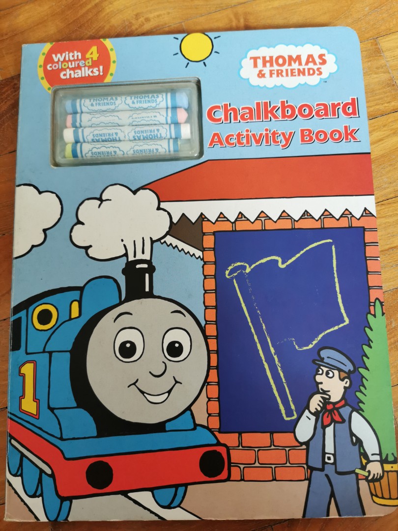 Thomas Chalkboard Activity book (lightly used), Hobbies & Toys, Books ...