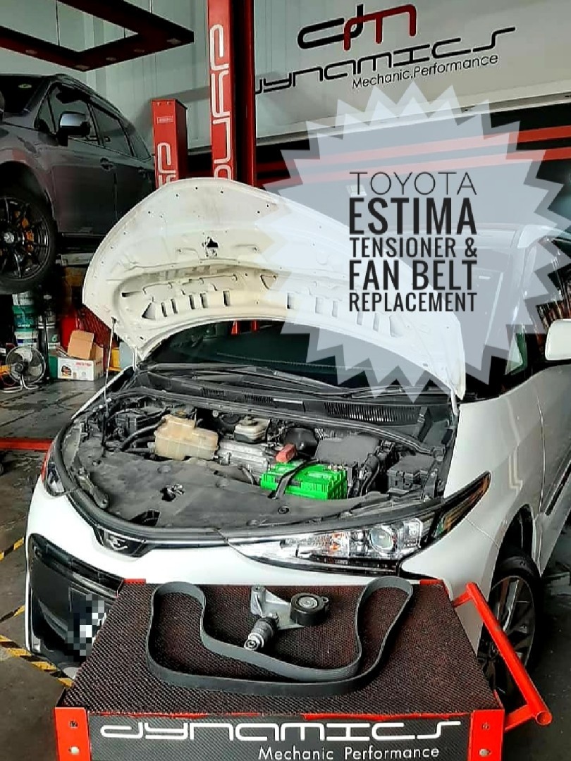 Toyota Estima : Tensioner & Fan Belt replacements, Car Accessories, Car ...