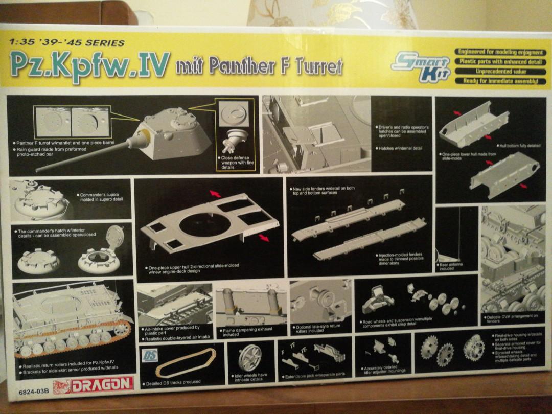 1/35 Dragon 6824 Pz Kpfw.IV mit Panther F Turret, Hobbies & Toys, Toys ...