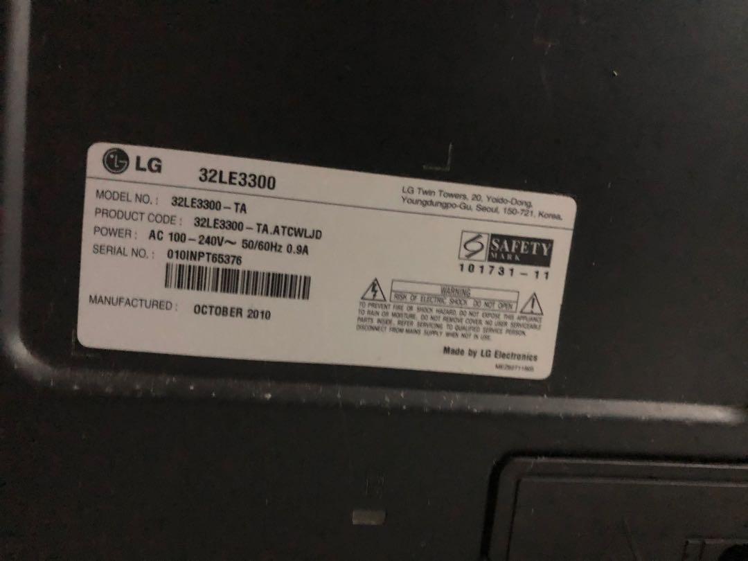 32 inch LG TV (keypad on the TV is not working) , TV & Home Appliances ...