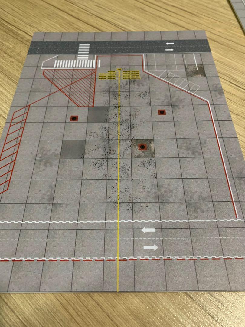 Airplane model airport diorama mat for wide/narrow body aircraft 1/400 ...