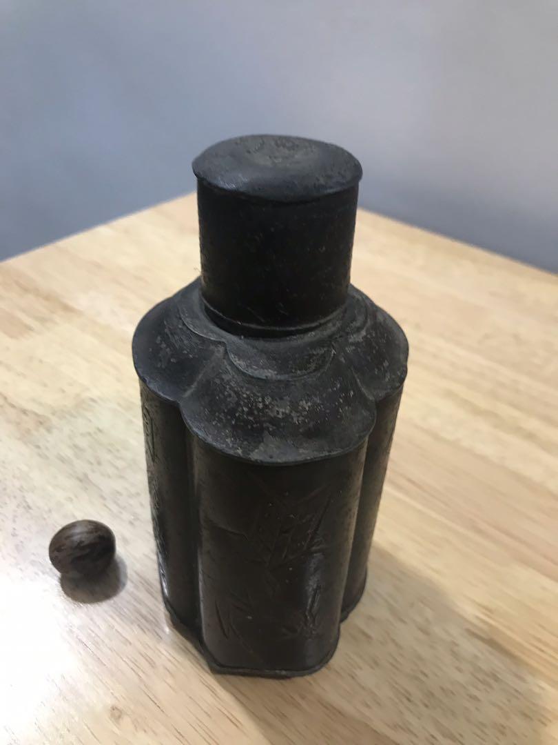 Antique Chinese Pewter Tea Caddy / Container, Hobbies & Toys ...