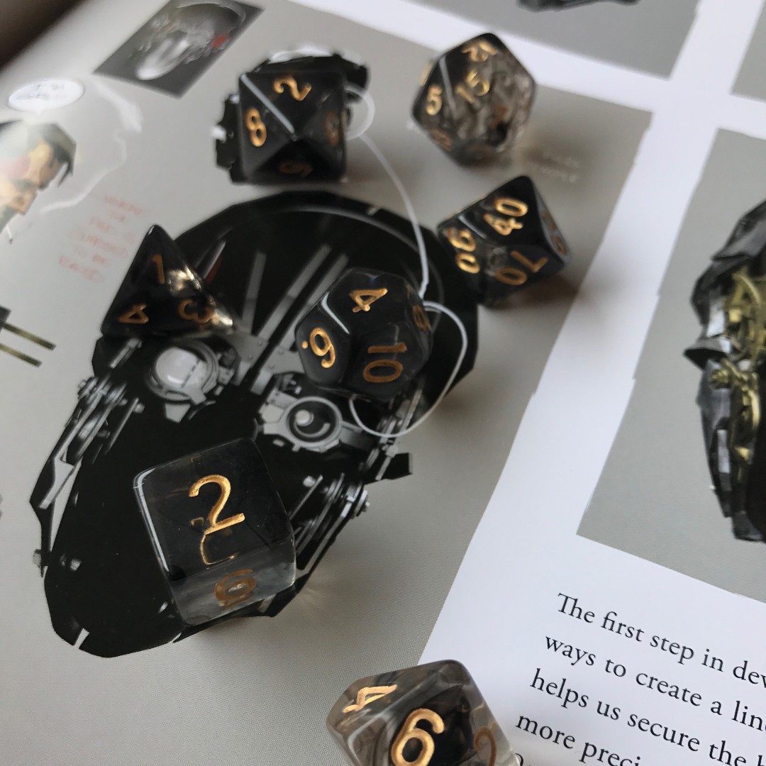 Black Smoke Dice Set, Hobbies & Toys, Toys & Games on Carousell