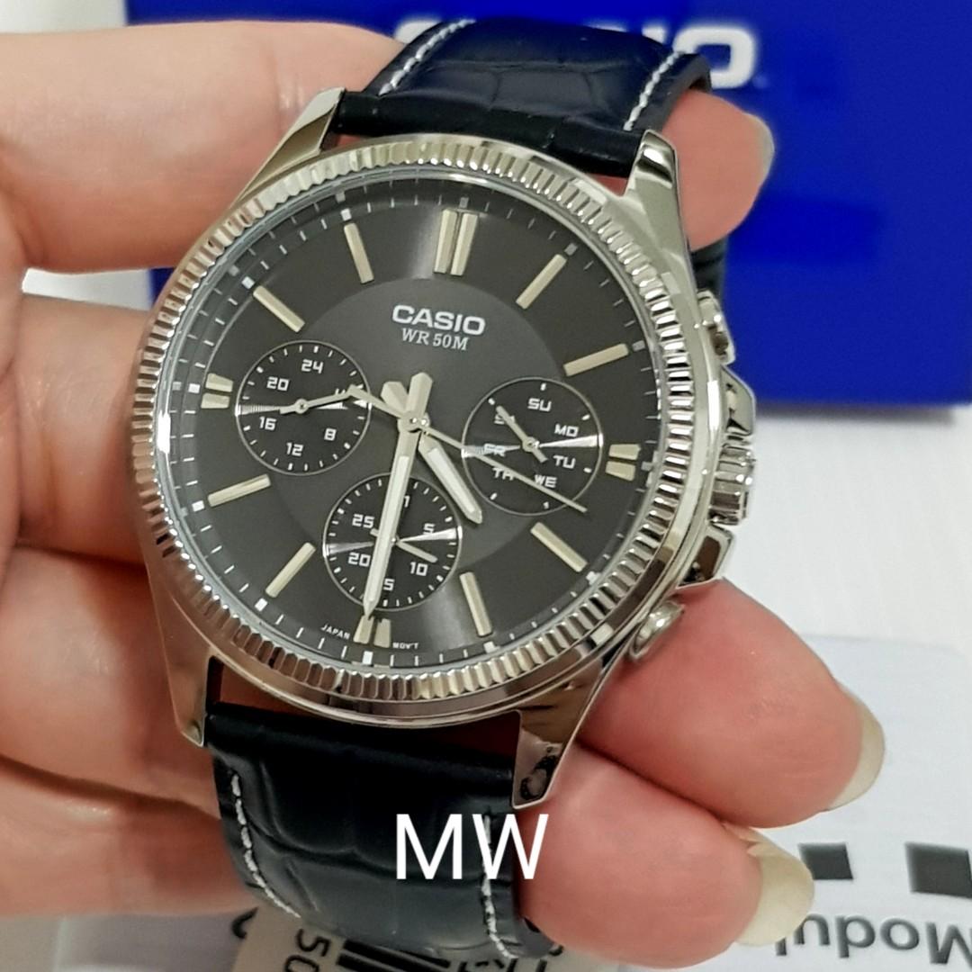 Casio MTP-1375L-1A Men's Analog Quartz Dress Watch, Men's Fashion ...
