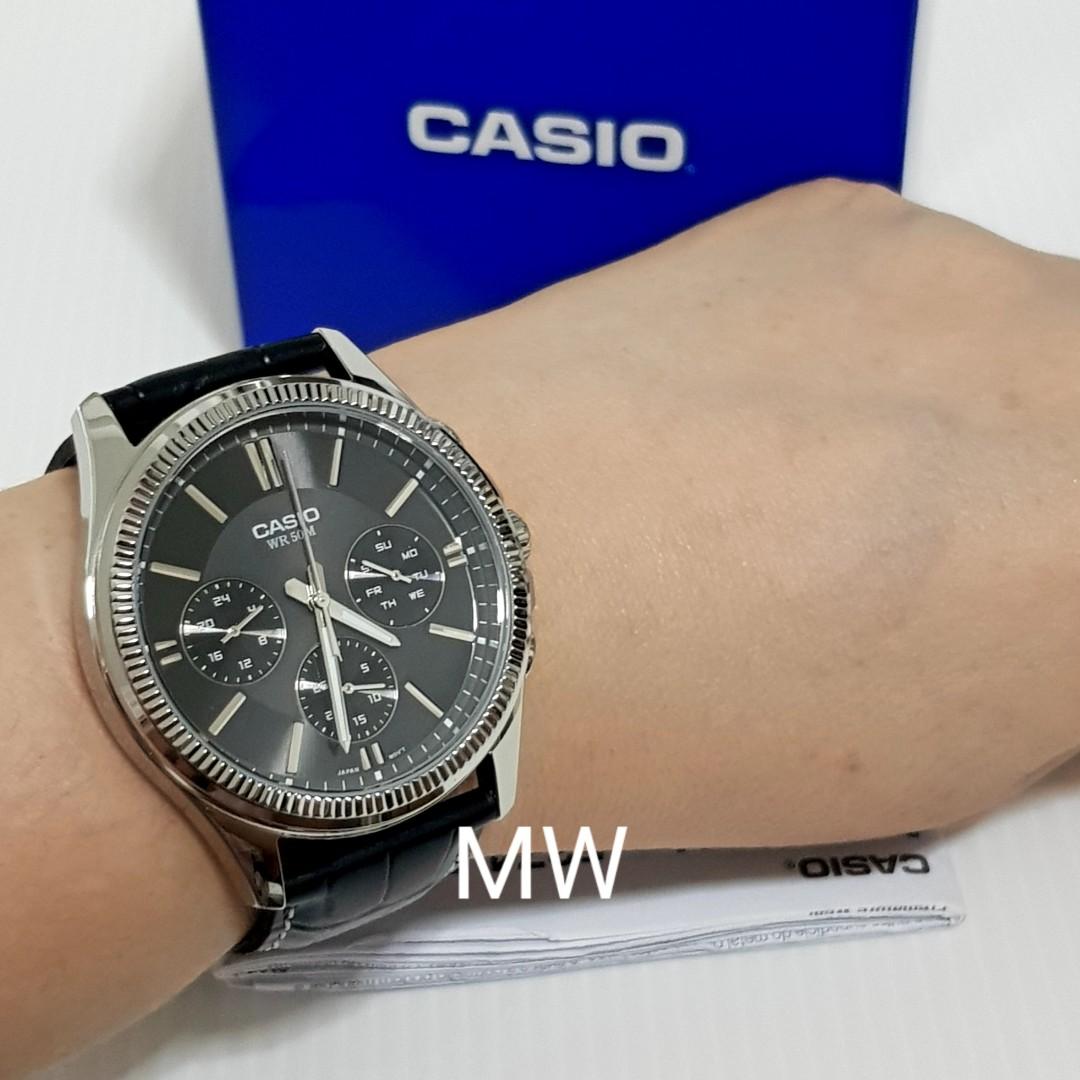 Casio MTP-1375L-1A Men's Analog Quartz Dress Watch, Men's Fashion ...