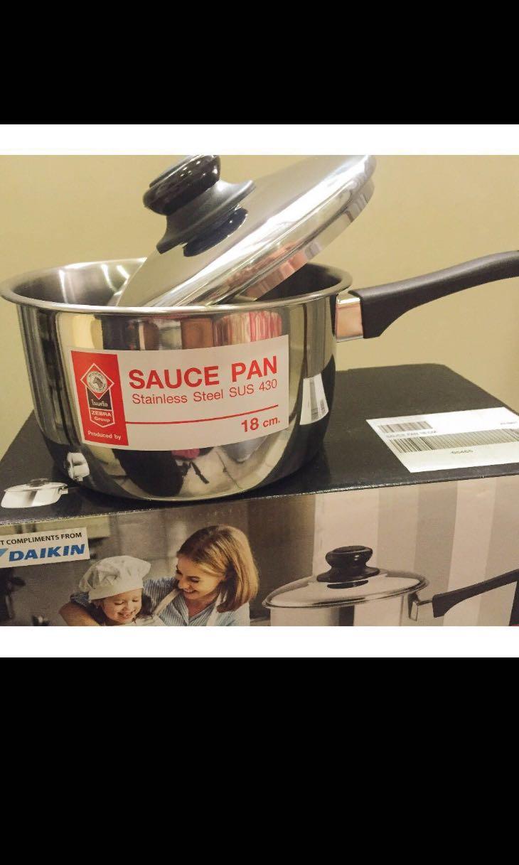 Daikin Zebra Sauce Pan 18CM, Furniture & Home Living, Kitchenware ...