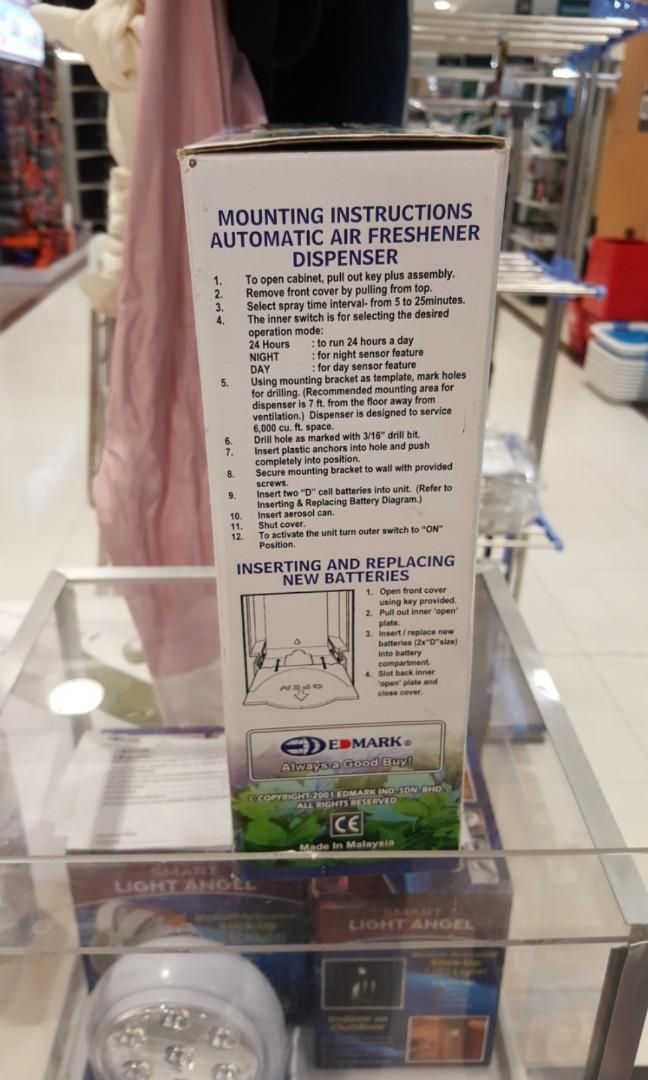Edmark Fresh o-matic automatic air freshener, Furniture & Home Living ...
