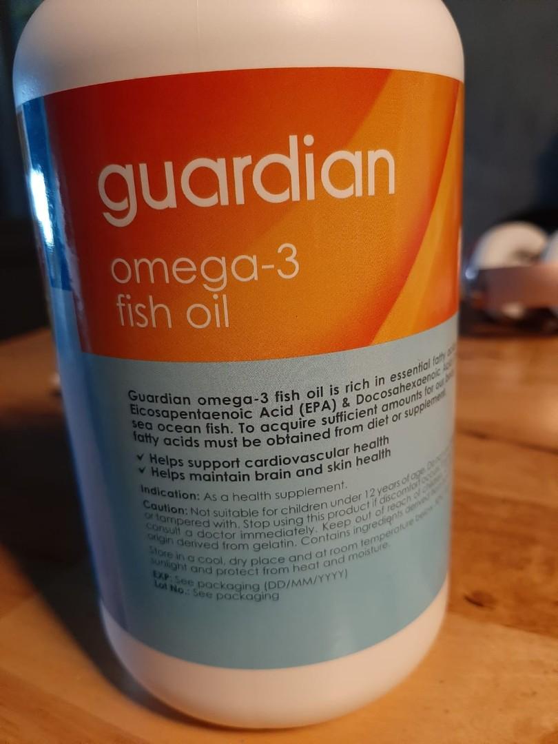 Guardian omega-3 fish oil on Carousell