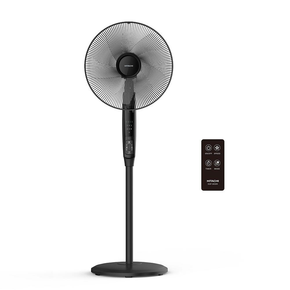 Hitachi ESP-3000R 16" Electric Stand Fan with Remote Control, Furniture ...