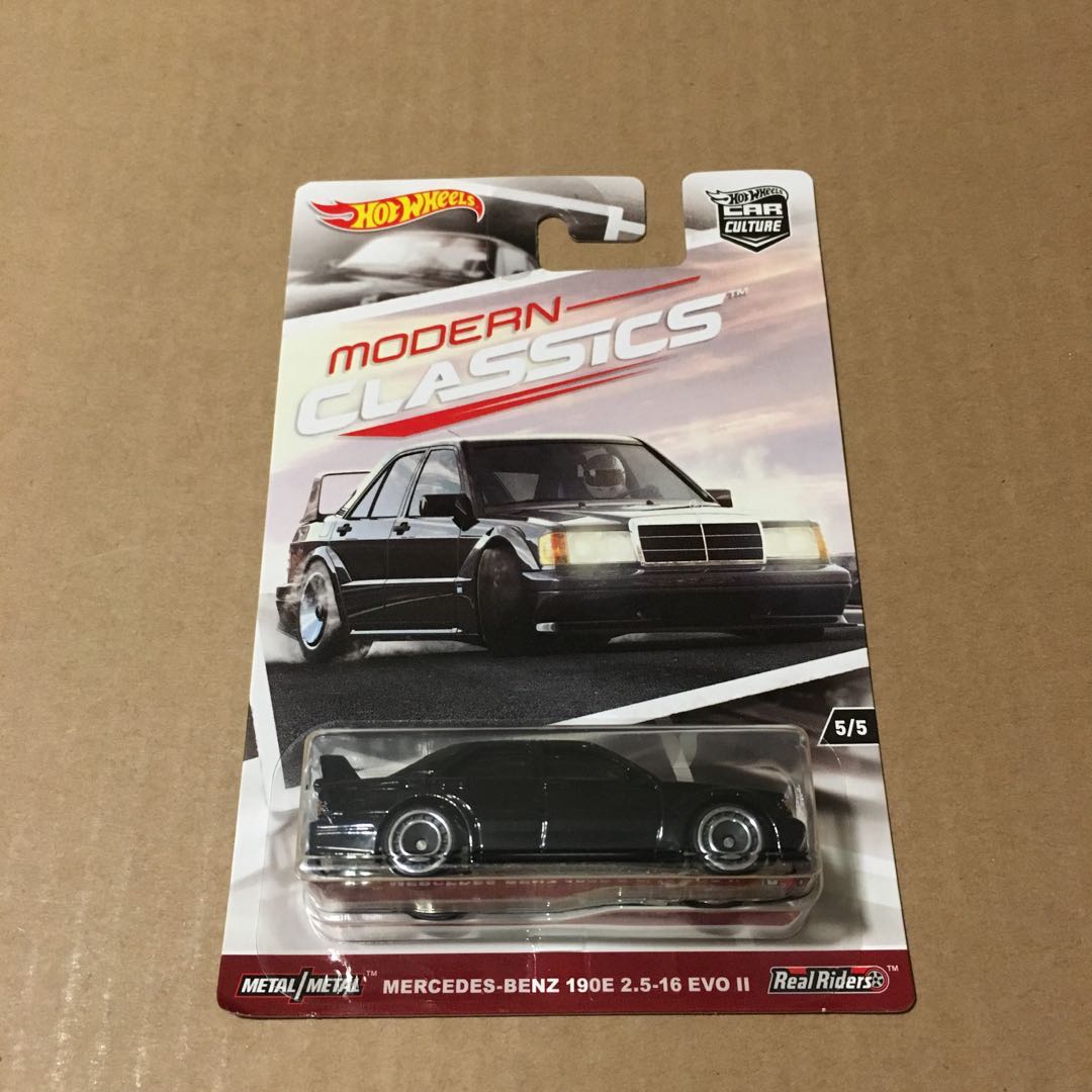 Hot wheels Modern Classics Mercedes Benz 190e 2.5-16 Evo II 2 Black ...