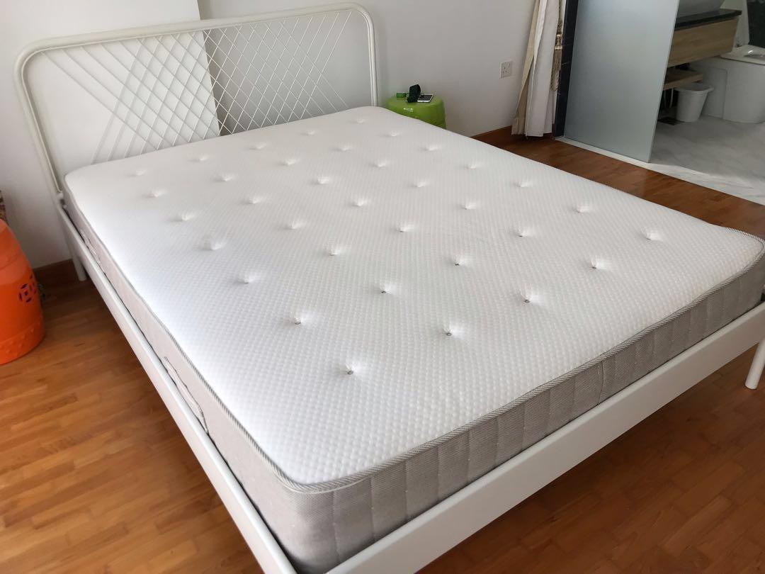 IKEA HESSENG mattress, Furniture & Home Living, Furniture, Bed Frames ...