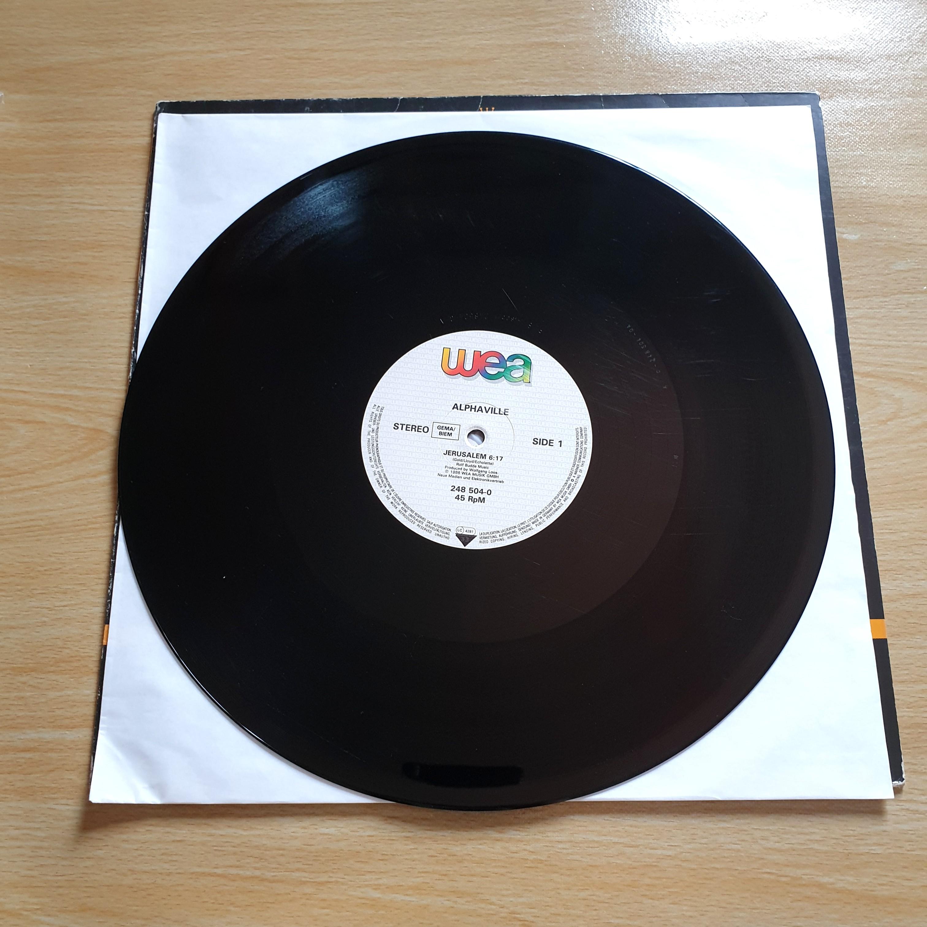 Jerusalem - Alphaville ( 12'Single vinyl record), Hobbies & Toys, Music ...