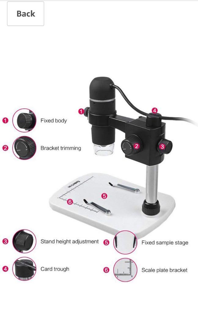 Koolertron 5MP 20-300X USB digital microscope, Photography, Video ...