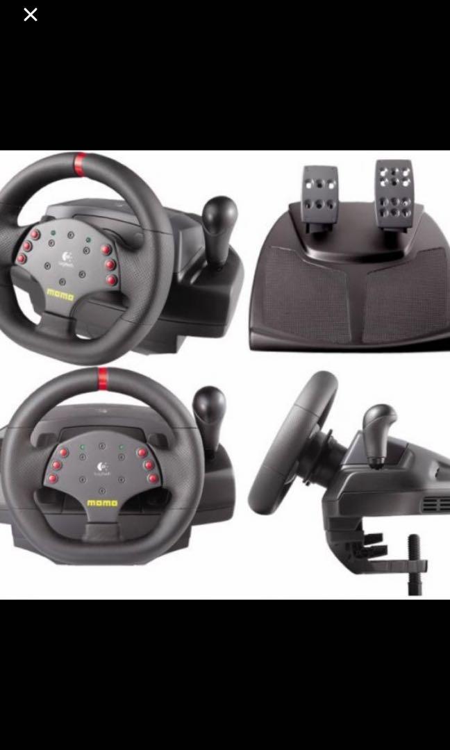 Logitech Momo Racing Wheel, Video Gaming, Gaming Accessories ...