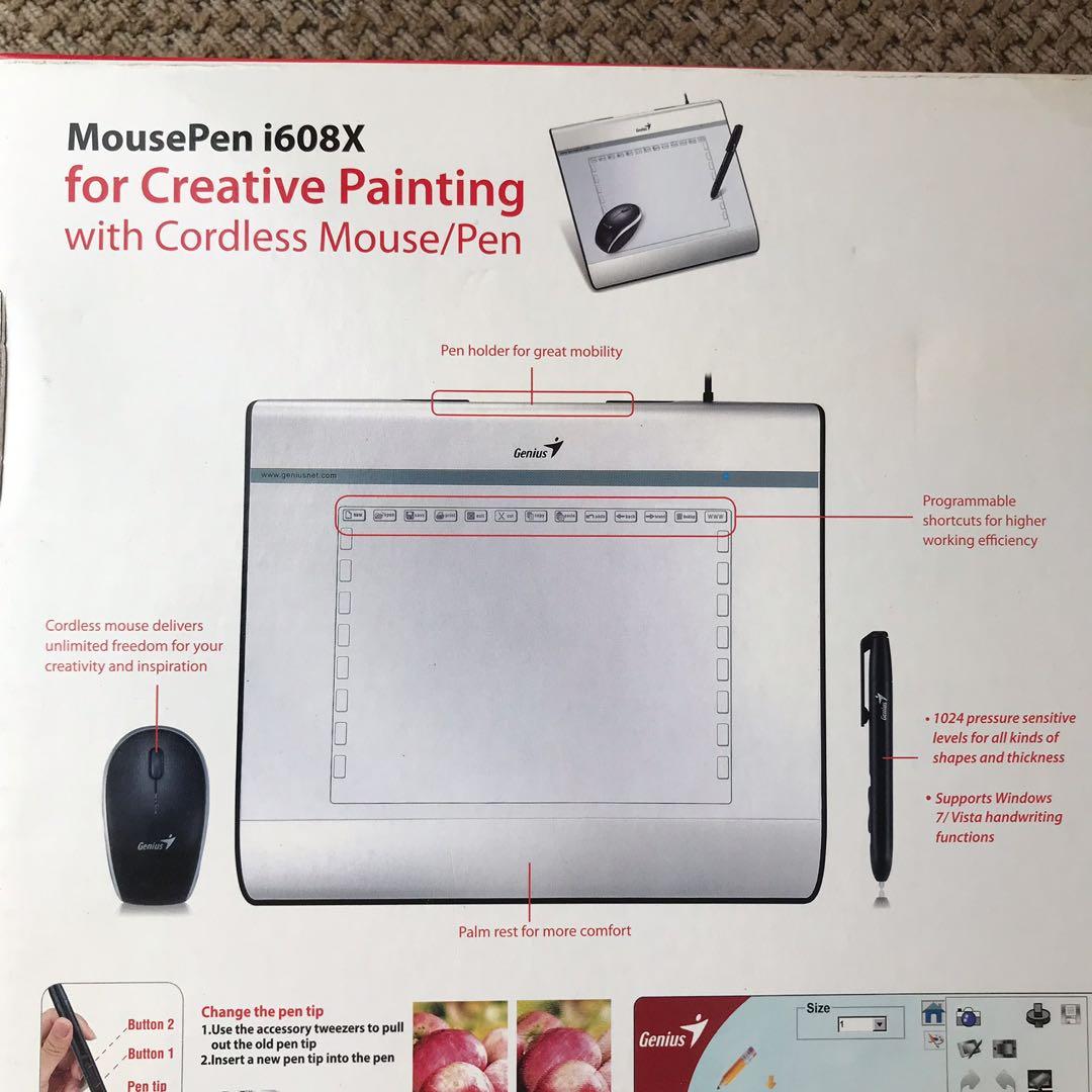 MousePen i608X pen tablet drawing, Elektronik, Bagian Komputer ...