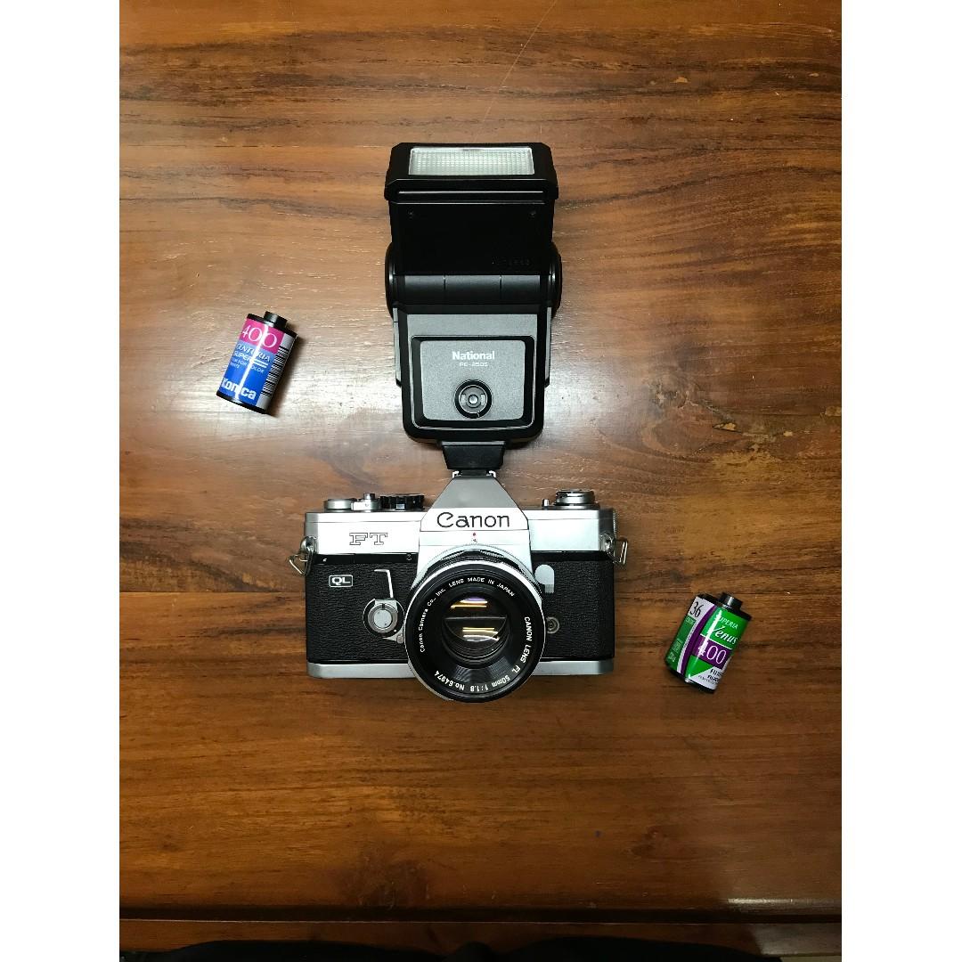 National PE-250S Flash for Film Cameras, Photography, Cameras on Carousell