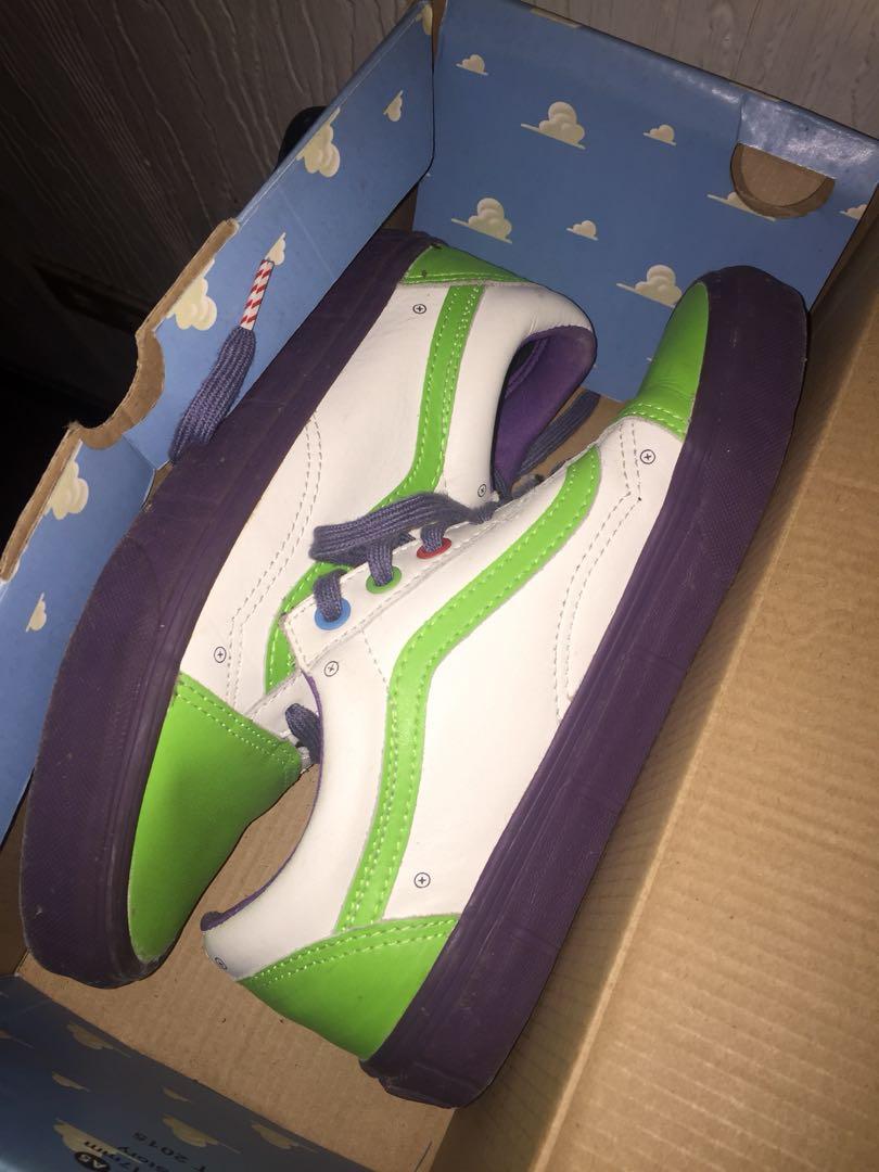 Old Skool Toy Story Buzz Lightyear Vans, Women's Fashion, Footwear ...