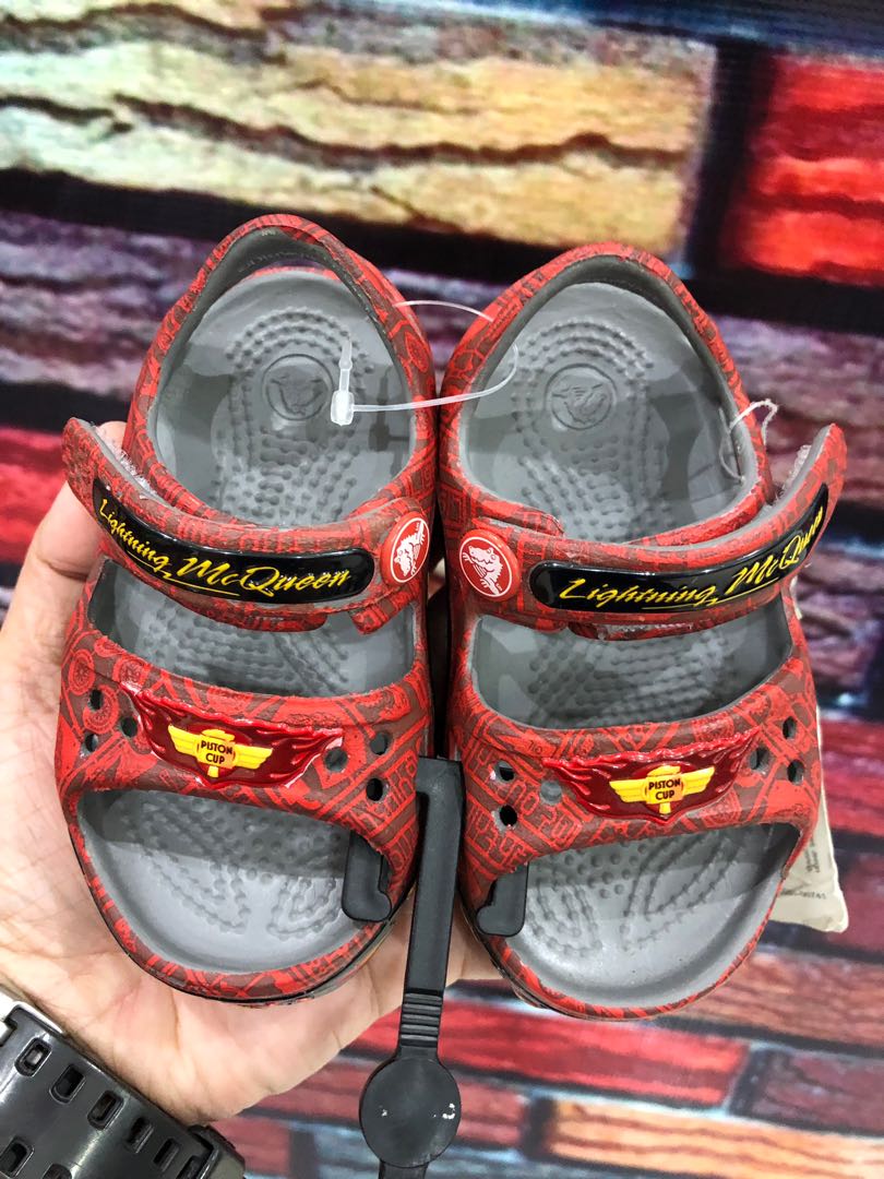 Original Lighting McQueen CROCS, Babies & Kids, Baby Nursery & Kids ...