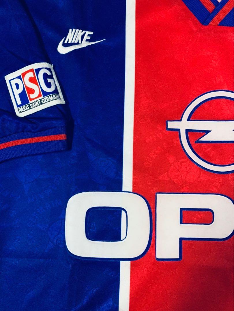 Paris Saint-Germain PSG Home 1995/1996 Nike Opel (M), Men's Fashion ...