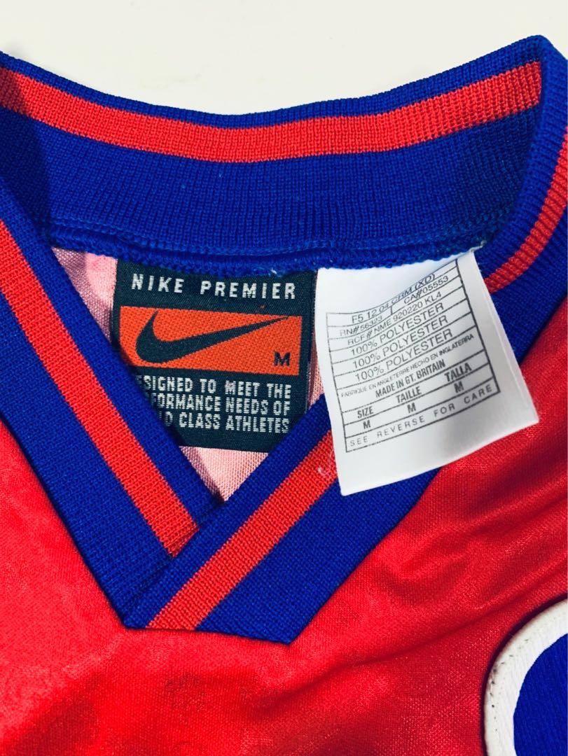 Paris Saint-Germain PSG Home 1995/1996 Nike Opel (M), Men's Fashion ...