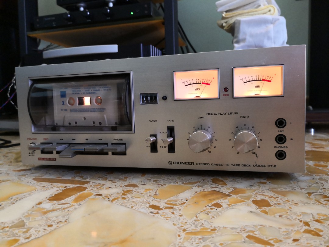 Pioneer CT-2 stereo cassette deck, Audio, Portable Music Players on ...