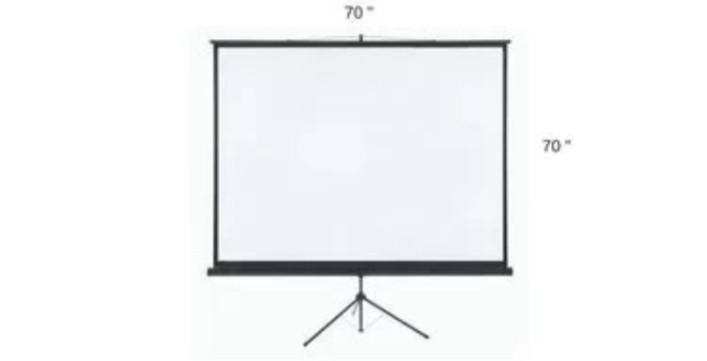 Projector Screen 70" x 70" Tripod Type, TV & Home Appliances, TV ...