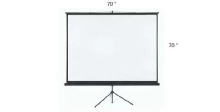 Projector Screen 70" x 70" Tripod Type, TV & Home Appliances, TV ...