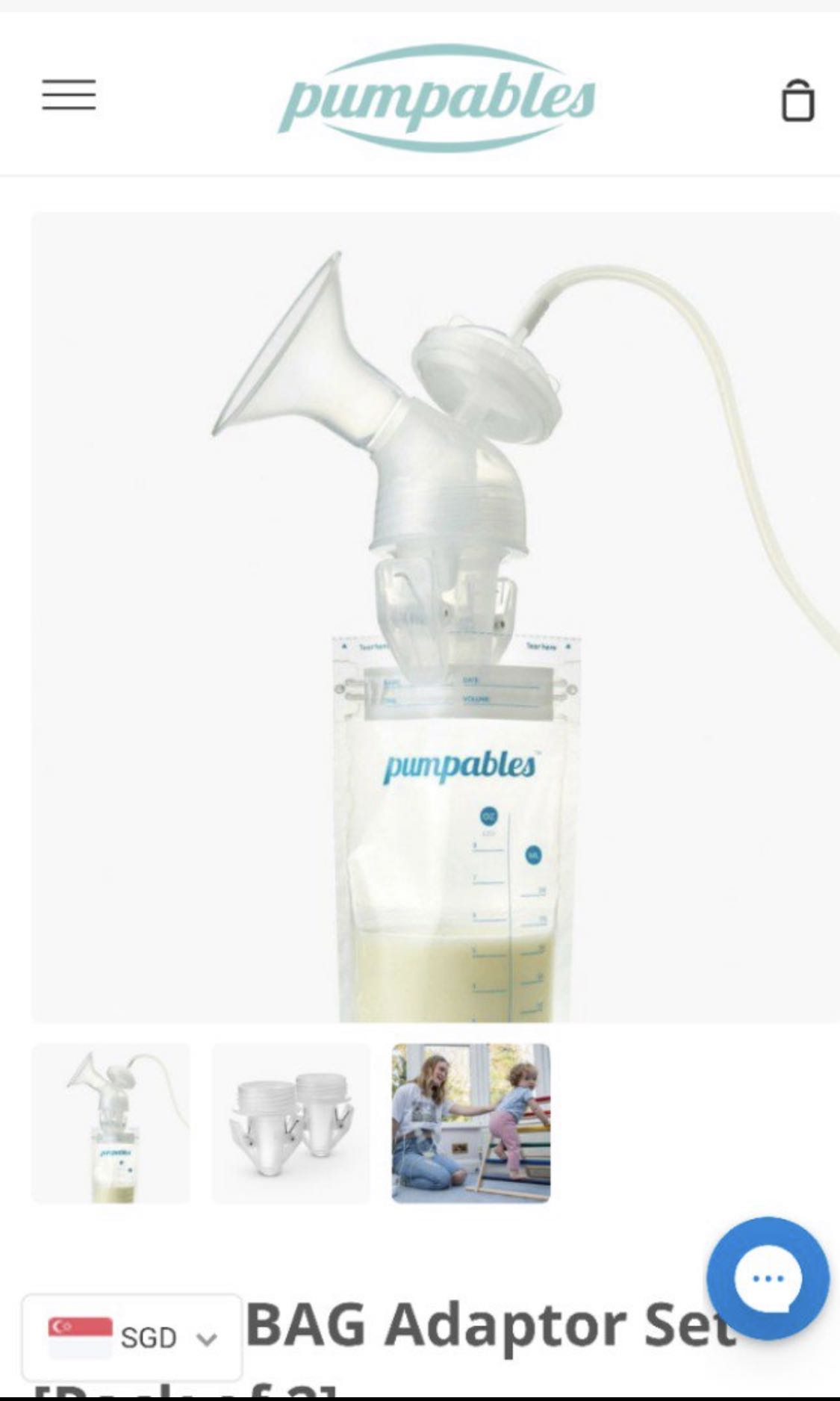 Pumpables Pump2Bag Adaptors, Babies & Kids, Nursing & Feeding ...