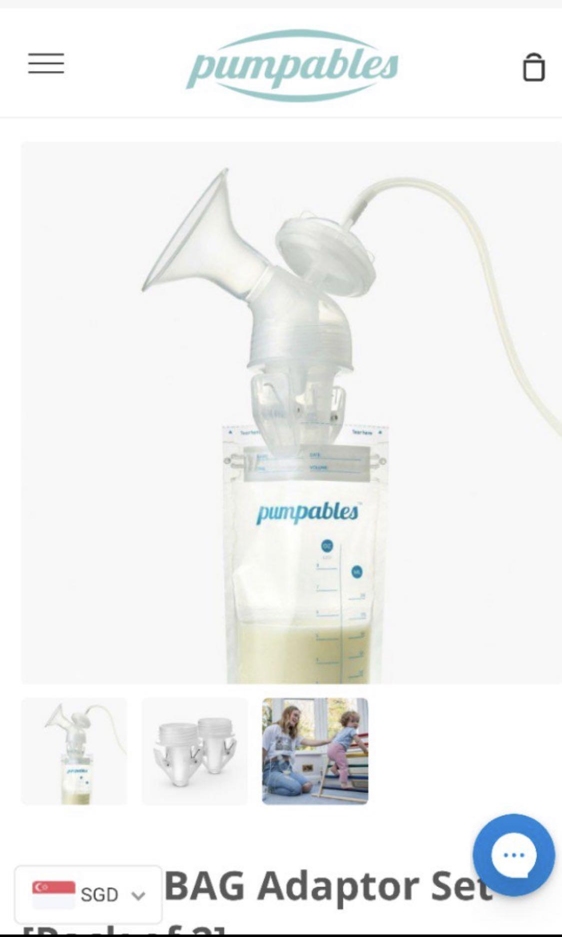 Pumpables Pump2Bag Adaptors, Babies & Kids, Nursing & Feeding ...