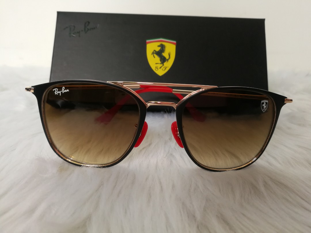 Ray-ban Ferrari Scuderia RB3601M, Men's Fashion, Watches & Accessories ...