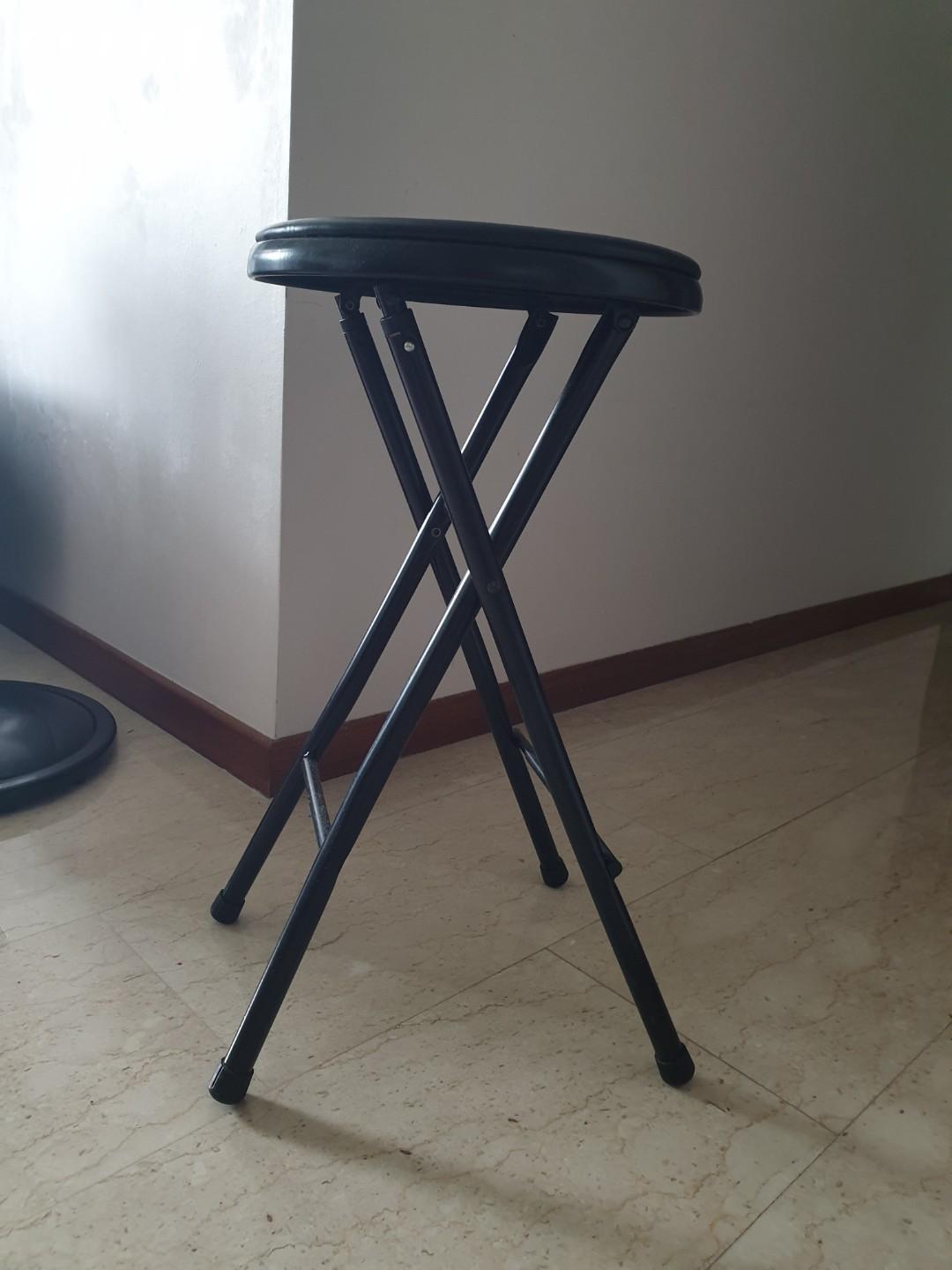 Walmart US 2ft (60cm) Stool (black), Furniture & Home Living, Furniture ...