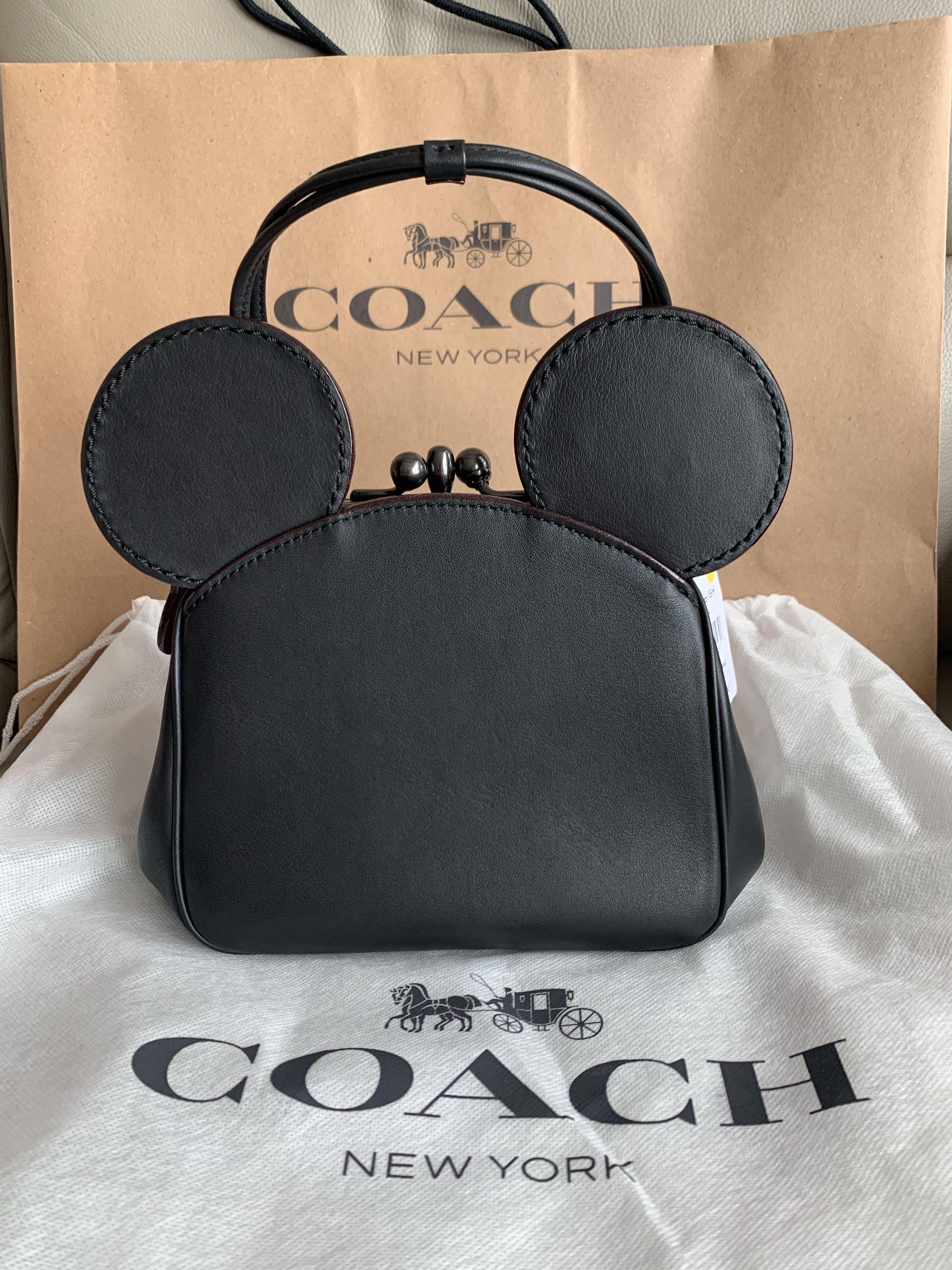 Authentic Coach x Minnie Mouse Kisslock Bag, Women's Fashion, Bags ...