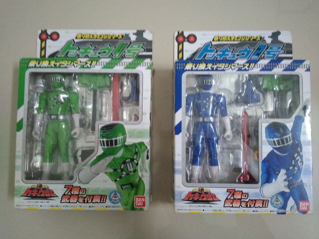 Bandai Sentai Toqger Blue & Green, Hobbies & Toys, Toys & Games on ...