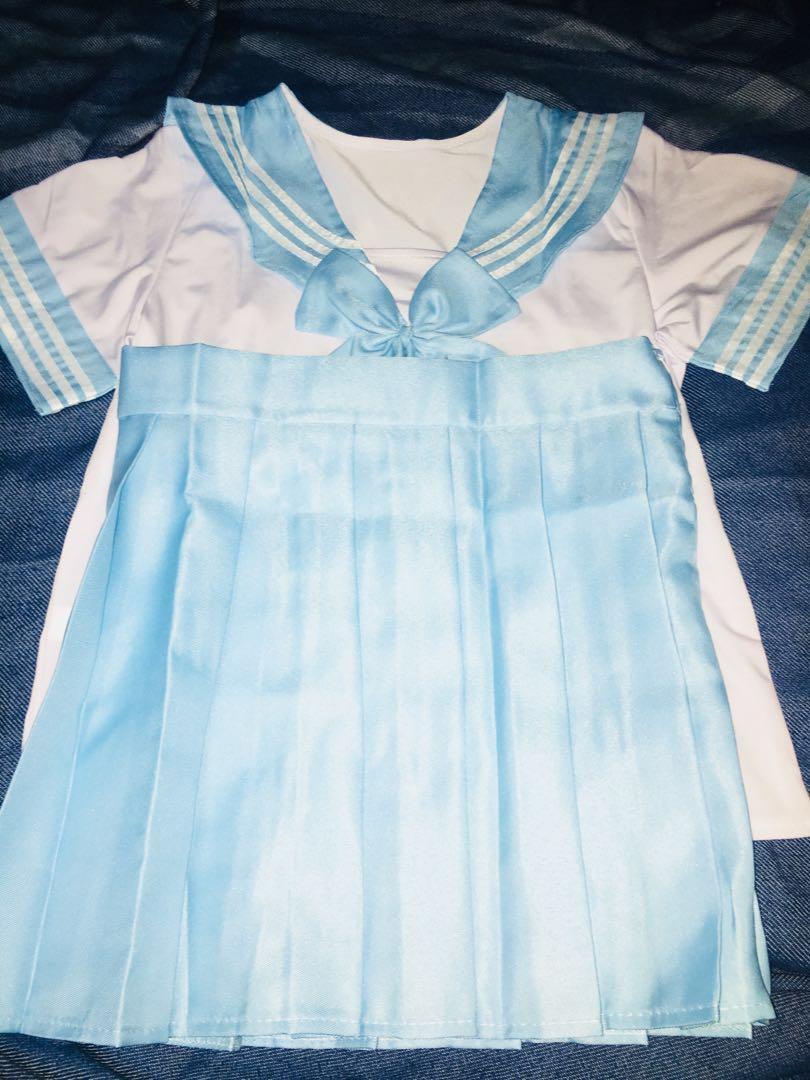 Bnew Sky Blue Seifuku [Japanese Uniform], Women's Fashion, Dresses ...