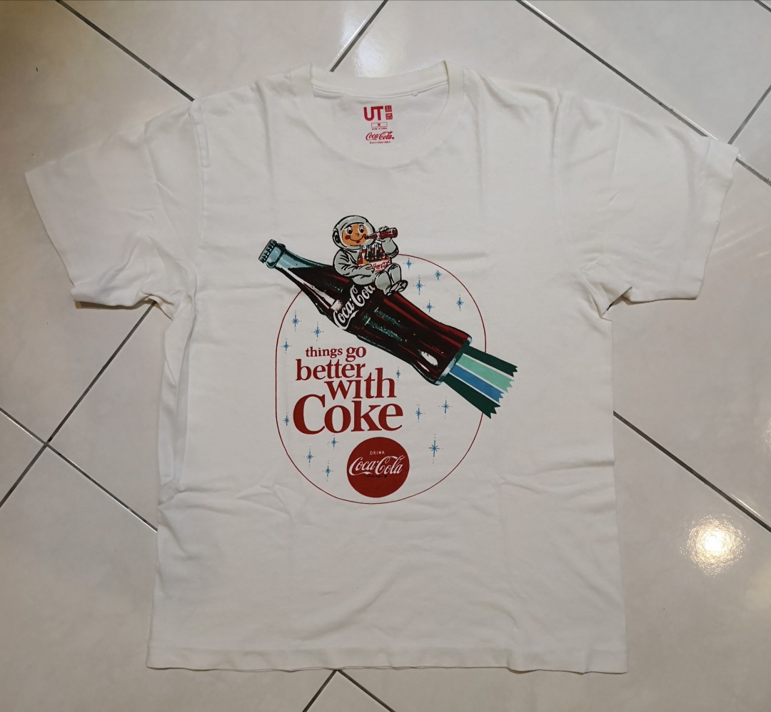 Coca Cola tag Uniqlo, Men's Fashion, Tops & Sets, Tshirts & Polo Shirts ...