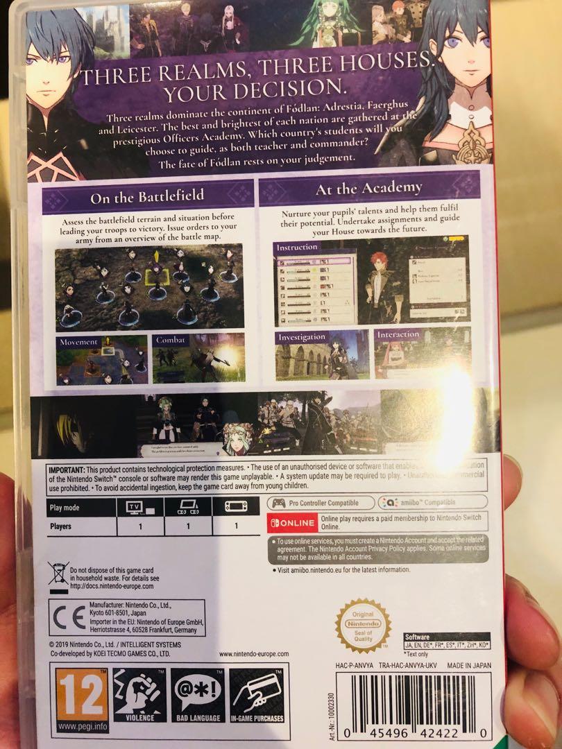 fire emblem three houses switch, Video Gaming, Video Games, Nintendo on Carousell