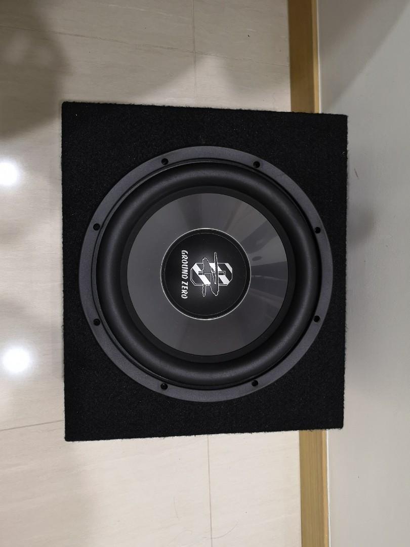 Ground Zero 12inch subwoofer with speaker box for car ICE, Audio, Other ...