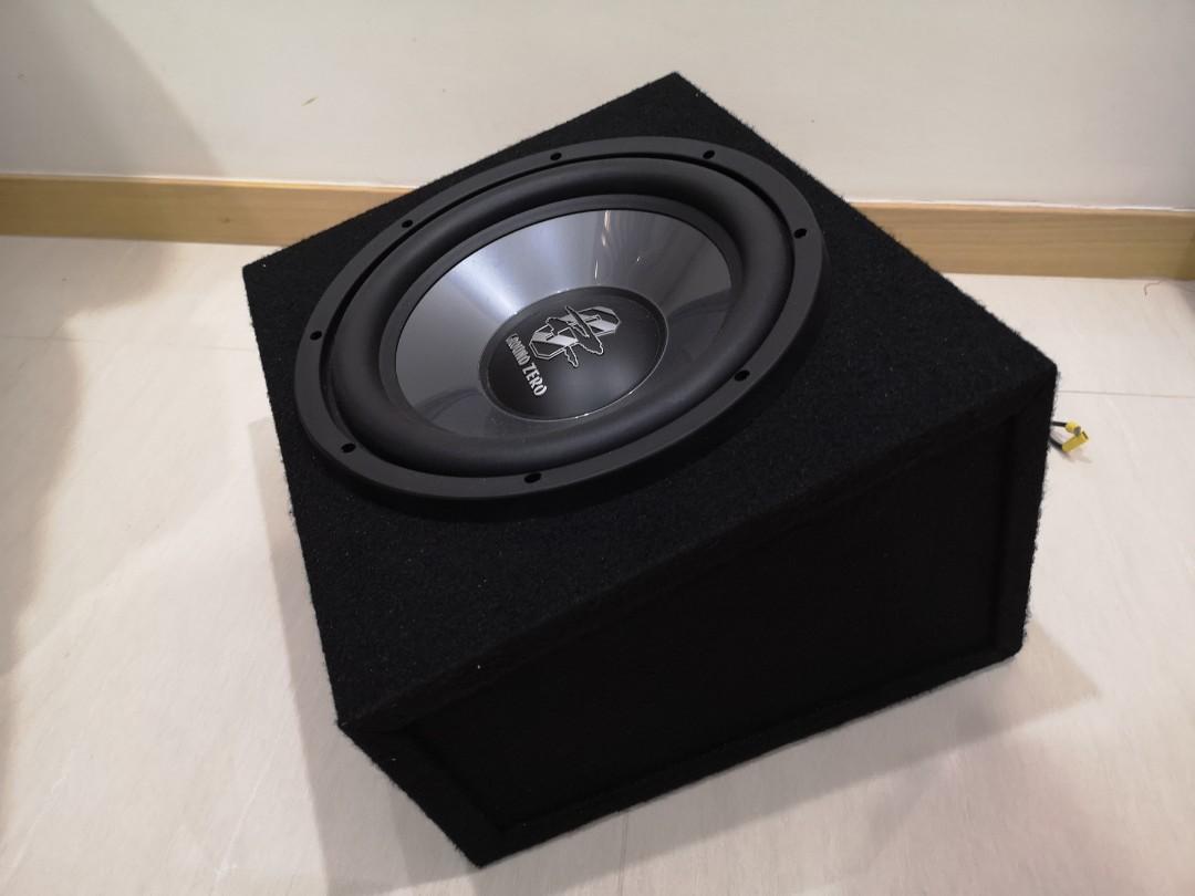 Ground Zero 12inch subwoofer with speaker box for car ICE, Audio, Other ...