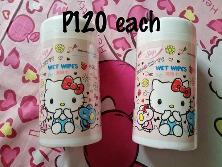 Hello Kitty wet wipes, Beauty & Personal Care, Sanitary Hygiene on ...