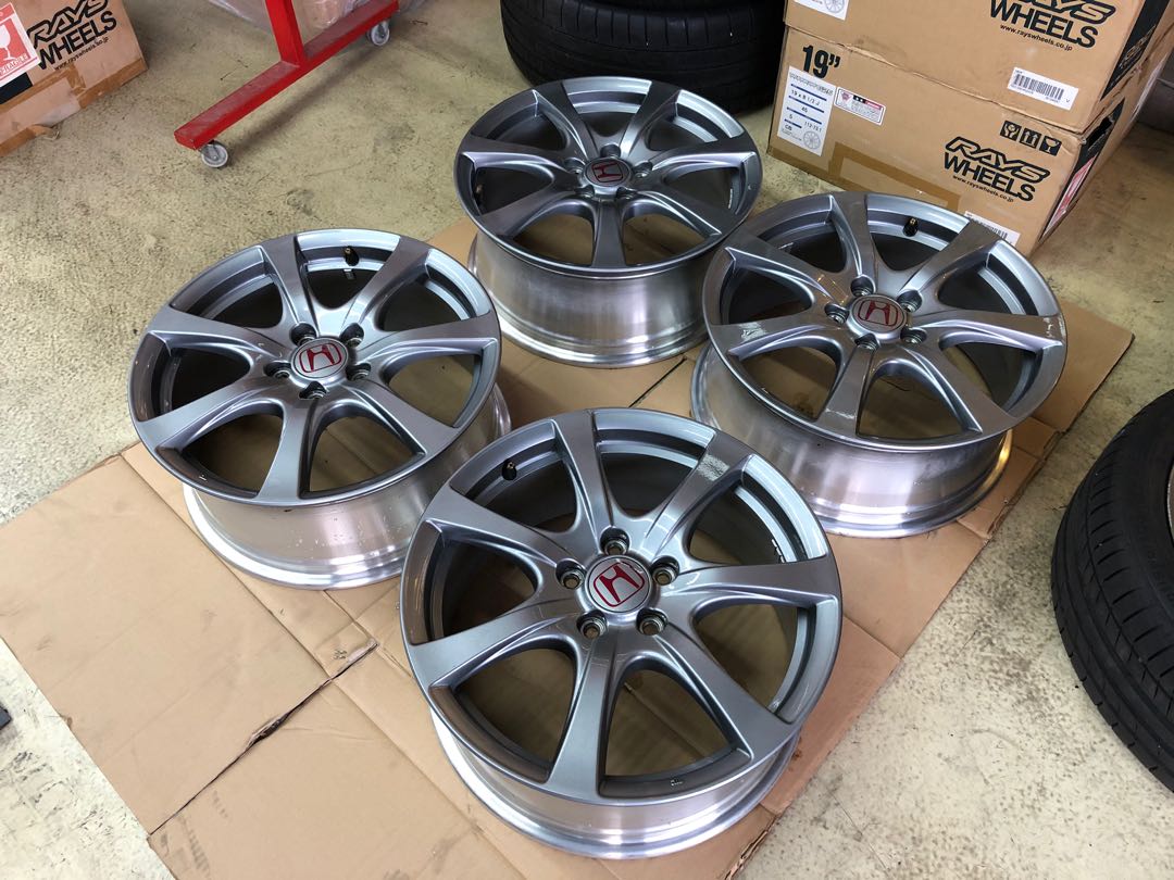Honda FD2 TypeR stock wheels, Car Accessories, Tyres & Rims on Carousell